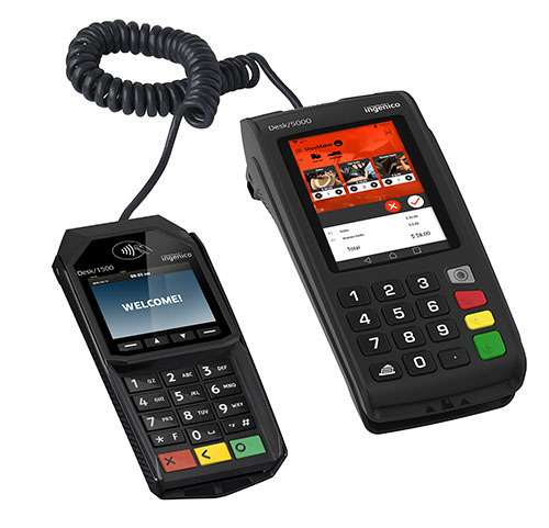 Desk 5000 3G et PinPad Desk 1500 sans contact